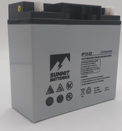 SUMMIT IP12-22 AGM BATTERY 12V 22AH - Batteries Plus - Osborne Park ...